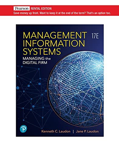 Management Information Systems ( 17th International Edition ) ISBN ...