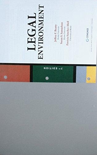 Bundle: Legal Environment, Loose-leaf Version, 7th + MindTap Business ...